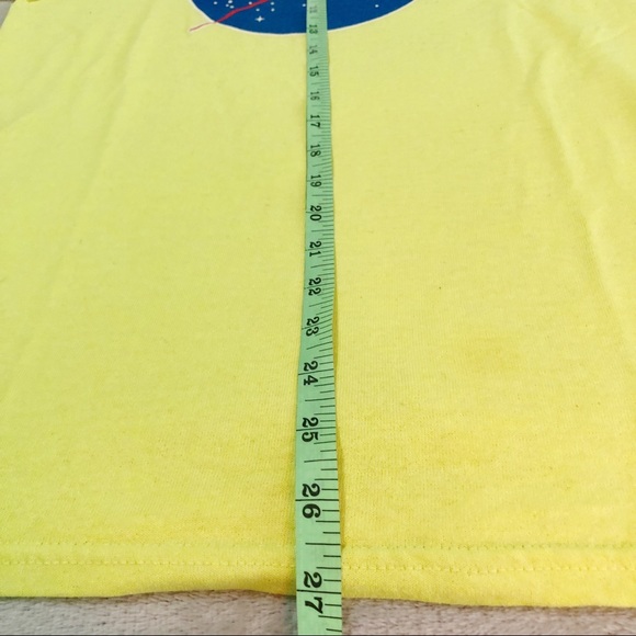 Tops | Nasa Bright Yellow Nasa Logo Tee | Poshmark